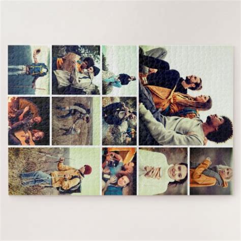 Custom 1014 Piece 11 Photo Collage Difficult Jigsaw Puzzle Zazzle