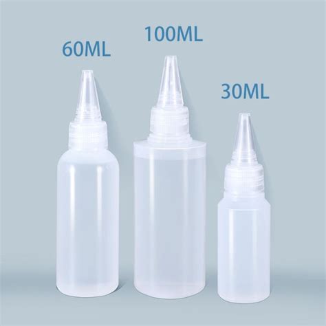 2510pcs 3060100120ml Squeeze Bottle For Sauce Plastic Squirt