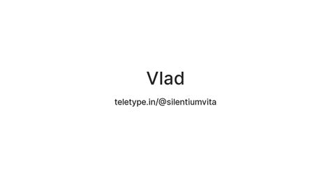 Vlad — Teletype
