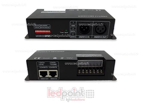 Ledpoint S R L DMX 512 Decoder 4 Channels 8A Each Voltage 12 24V DC