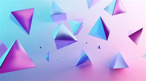 Premium Photo Abstract Geometric Background With Blue And Pink Pyramids