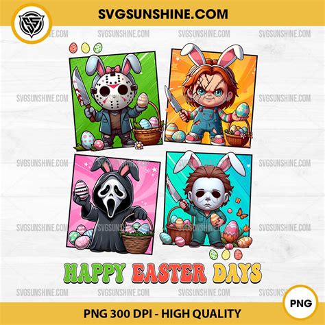 Horror Characters Happy Easter Day Png Horror Killer Easter Bunny Png
