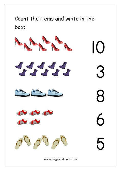 Counting Matching Worksheets