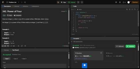 30daysofcode Codingjourney Leetcode Cpp Recursion Poweroffour