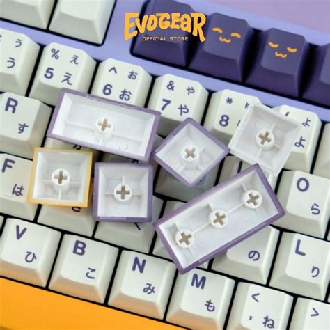 {sg Local Stock} Tako Keycaps English Keycaps Cherry Profile 134 Keys Pbt Dye Sub Free