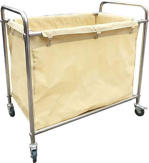 Linen Trolley Laundry Sorter Hamper Trolley With 4 Inch Mute Wheel Lht016