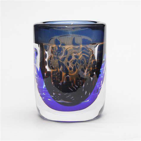Edvin ÖhrstrÖm A Glass Vase Ariel Orrefors Gondoljären Signed