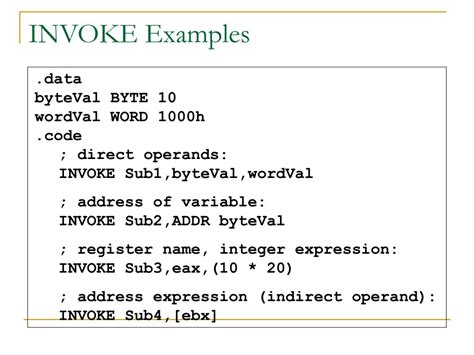 Ppt Invoke Directive Powerpoint Presentation Free Download Id4741162