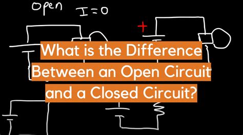 What Is The Difference Between An Open Circuit And A Closed Circuit