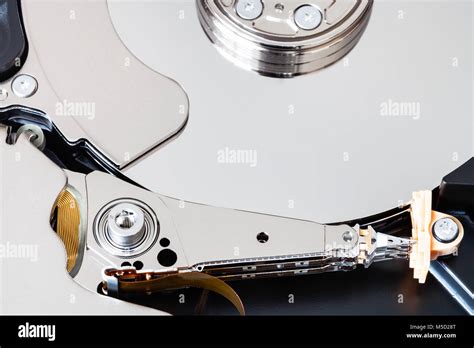 Mechanism Of Internal Inch Sata Hard Disk Drive Close Up Stock Photo Alamy