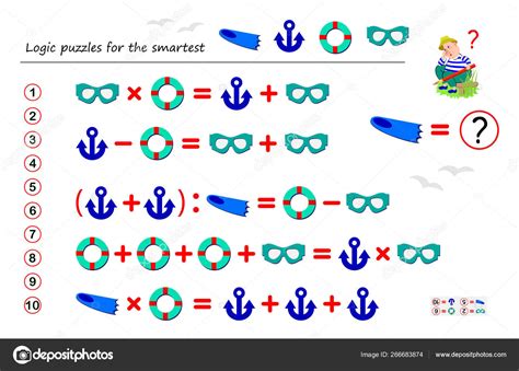 Mathematical Logic Puzzle Game Smartest Solve Examples Count Which