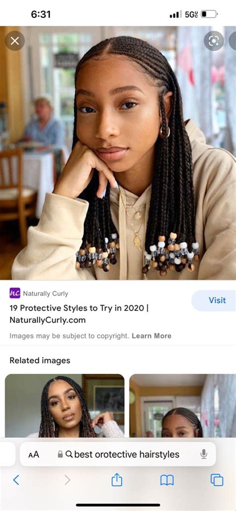 Medium Length Beaded Box Braids Cute Box Braids Hairstyles Braids