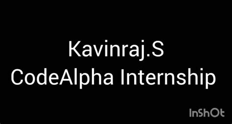 Kavinraj S On Linkedin Codealpha Internship Machinelearning