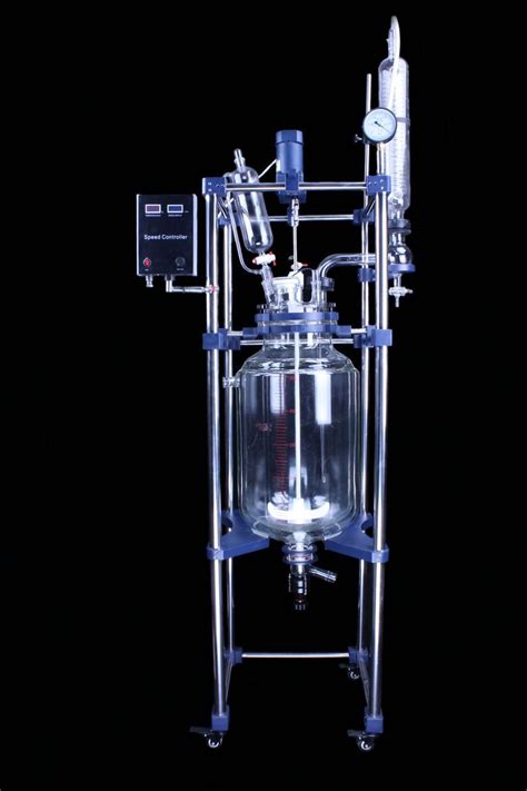 Double Layer High Pressure Reactor Vessel Price Lab Chemical Jacketed Glass Reactor Jacketed