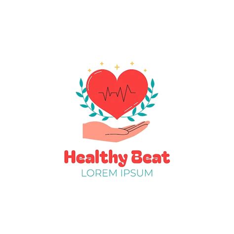 Free Vector Hand Heart Logo Design Template