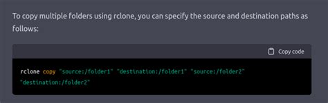 Copy Multi Folder In One Command Rrclone