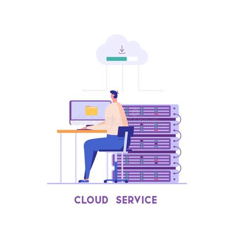 Web Hosting Concept Of Cloud Computing Online Database Technology