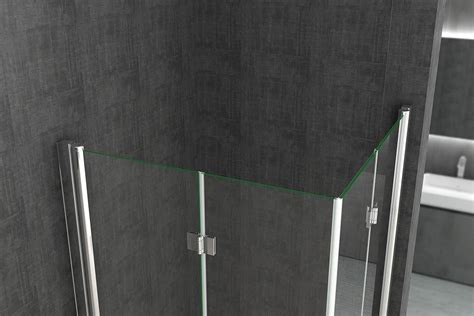 Buy Durovin Bathrooms L Shape Rectangular Frameless Shower Cubicle