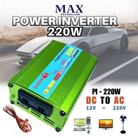 Jual Power Inverter Sunpro 220w Dc 12v To Ac 220v Power Inverter Dc