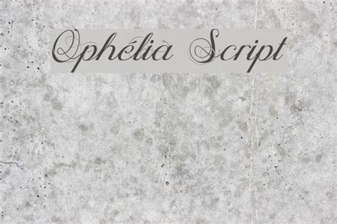 Ophélia Script Font FFonts net