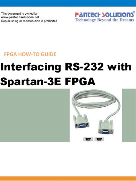 Interfacing Rs 232 With Spartan 3e Fpga Pdf Computer Engineering