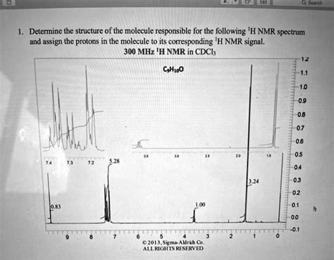 Solved Determine The Structure Of The Molecule Responsible For The