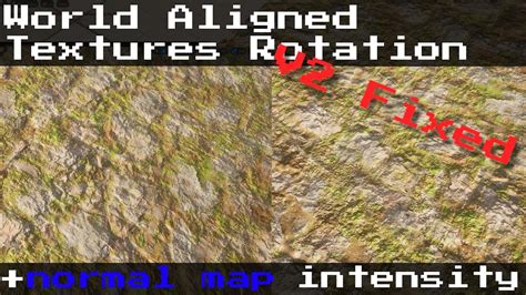 V2 World Aligned Texture Orientation Normals Intensity In Unreal
