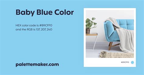 Baby Blue Color HEX 89CFF0 Meaning And Live Previews PaletteMaker