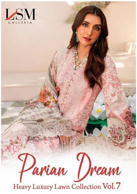 Cotton LSM PARIAN DREAM VOL 7 PAKISTANI LAWN PRINTED DRESS MATERIAL At 375 Piece In Hyderabad