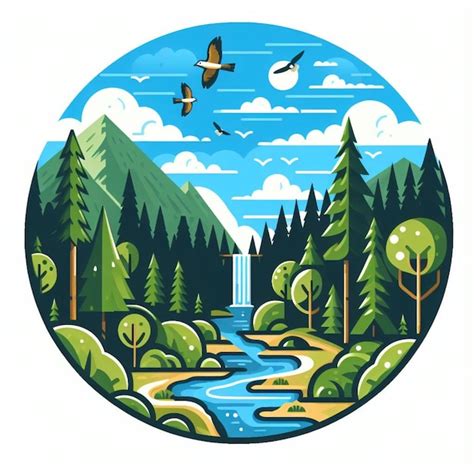 Premium Photo Vector Illustration Of Nature And Environment