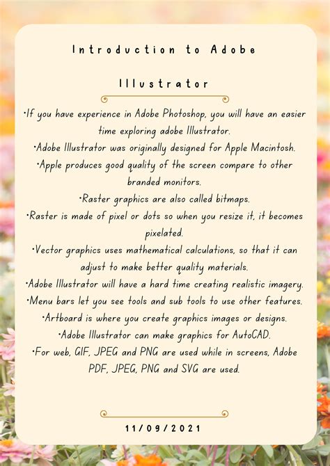 Introduction To Adobe Illustrator Introduction To Adobe Illustrator