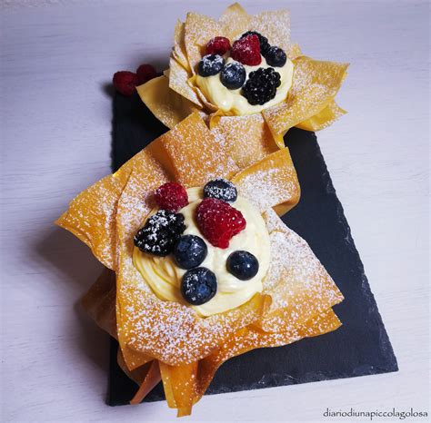 Cestini Di Pasta Fillo Al Mascarpone Fiocco Di Sale