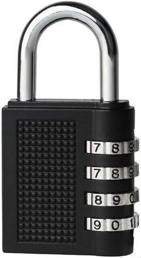 Black Steel Combination Pad Lock At ₹ 130 Combination Padlock In New Delhi Id 2853131690148