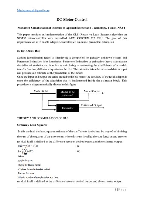 Pdf Dc Motor Control