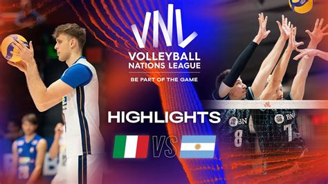 🇮🇹 Ita Vs 🇦🇷 Arg Highlights Week 1 Mens Vnl 2023 Vcp Volleyball