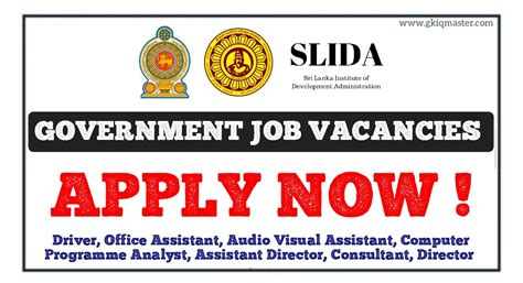 Driver Office Assistant Audio Visual Assistant Computer Programme Analyst And More Vacancies