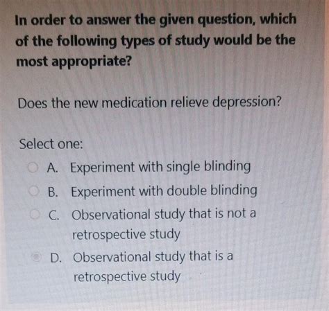 Solved In Order To Answer The Given Question Which Of The Chegg