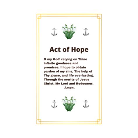 Printable Prayer Holy Cards Acts Of Faith Hope Love Contrition Etsy
