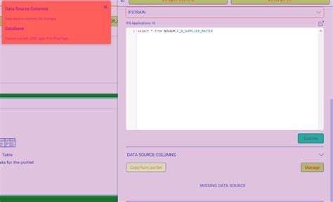 Data Source Column Not Found Error In Server Flow Classic Novacura