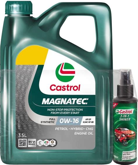 Castrol Magnatec 0w1635l3 In 1 Shiner100ml Full Synthetic Engine