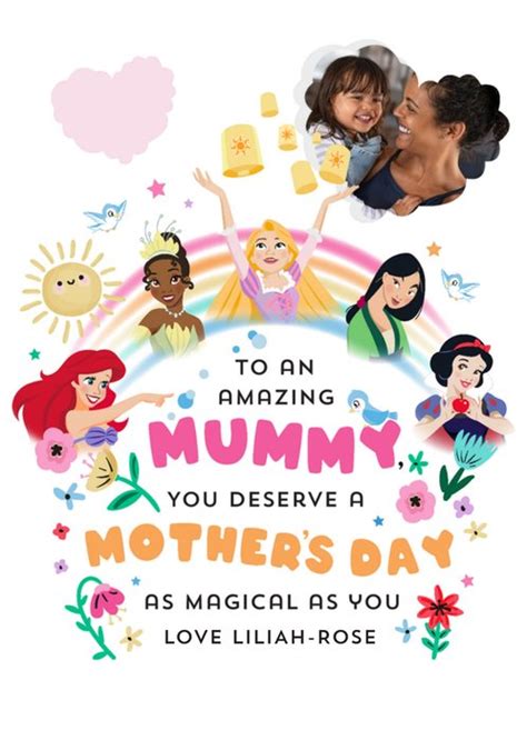 Disney Princesses Amazing Mummy Photo Upload Card Moonpig