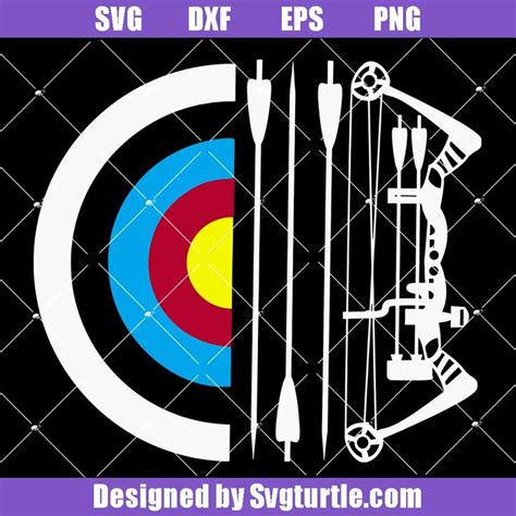 Archery Target Bow Svg Archery Svg Arrow Svg Sport Svg Archery