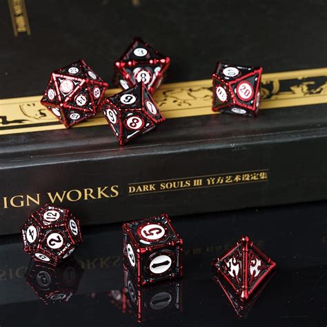Udixi Juego De Dados De Metal Dnd Juego De 7 Dados De Metal Para