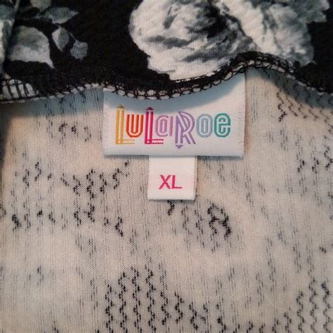 Lularoe Skirts Lularoe Black White Rose Pattern Cassie Pencil Skirt