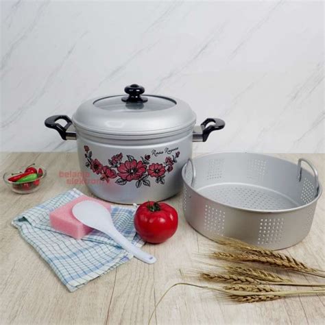 Promo Panci Kukus Maspion Panca Guna 30 Cm Tutup Kaca Dandang Steamer