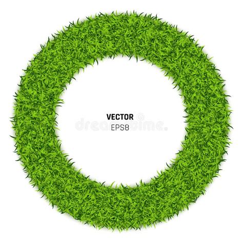 Circle Background Of Green Grass Stock Vector Illustration Of Grass Banner 42414540