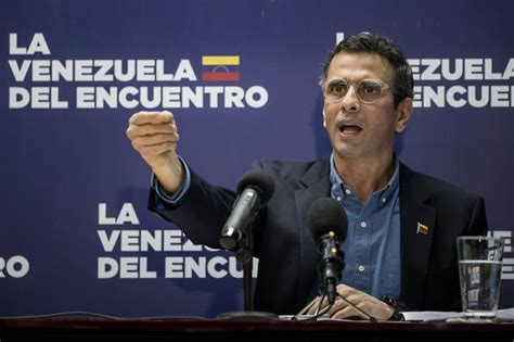 Henrique Capriles Necesitamos La Logística Del Cne Para La Primaria