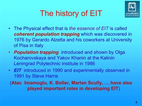 Electromagnetically Induced Transparencyeit Ppt