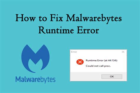 [solved] malwarebytes runtime error could not call proc minitool partition wizard
