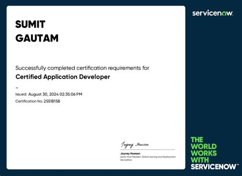 sumit gautam on linkedin servicenow certifiedapplicationdeveloper
